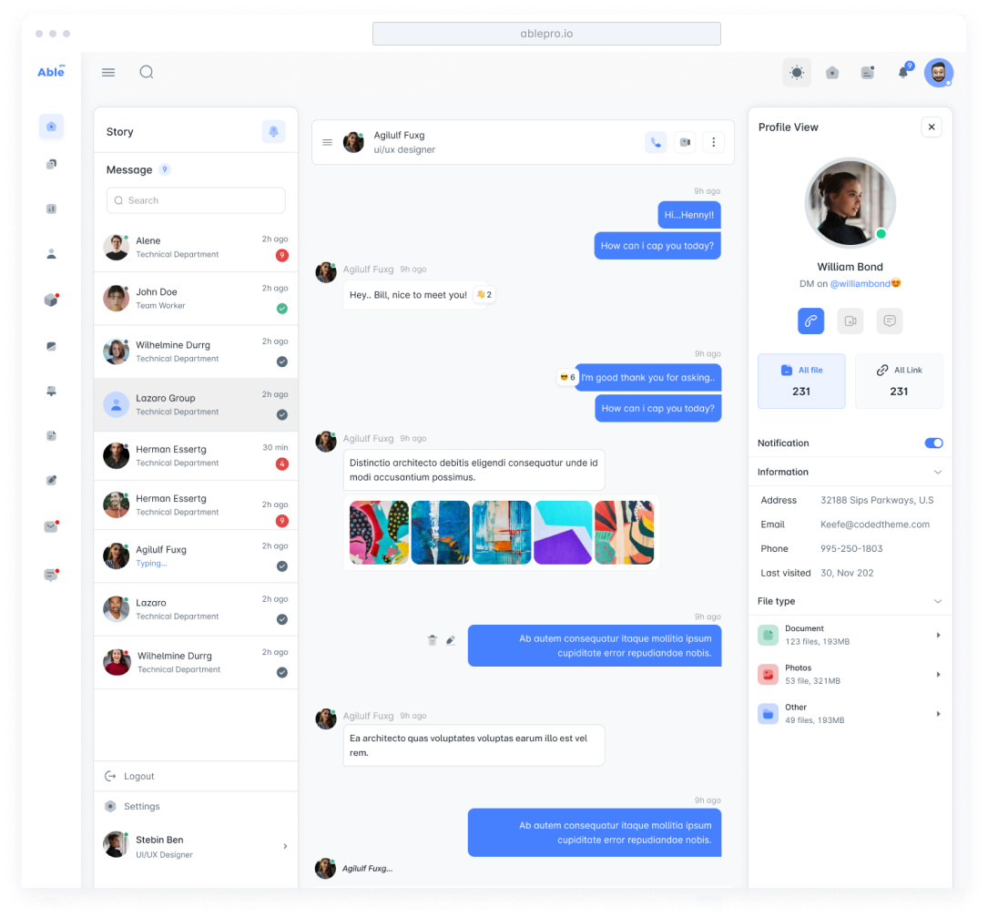 Able Pro Material UI Next JS Dashboard Template