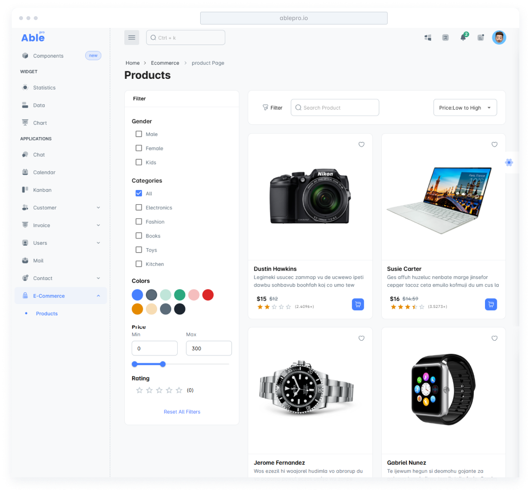 Able Pro Material UI Next JS Dashboard Template